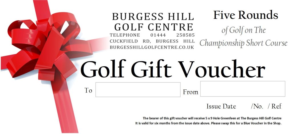 5 Rounds of 9 Holes – The Burgess Hill Golf Centre